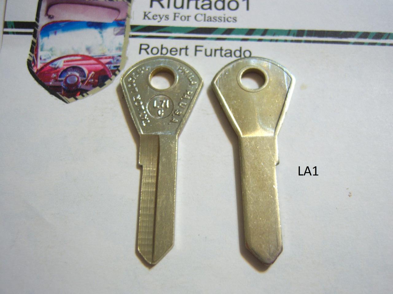 Key Blank for Vintage Lambretta Motorscooter (see code series & pics ...