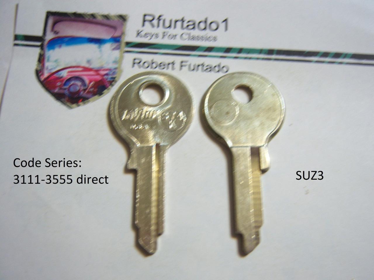 Key Blank for Vintage Suzuki motorcycles 1970's (see code series) SUZ 3 ...