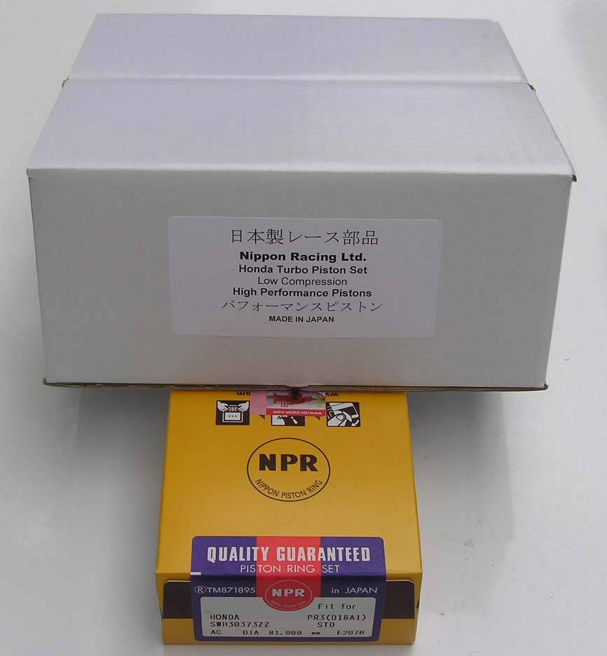 NIPPON RACING JDM HONDA B-SERIES TURBO PISTONS B16A B18B B18A B18C LS ...