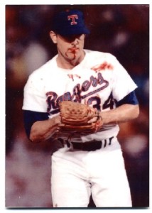 Nolan Ryan - Bloody Lip - METAL Baseball Card | eBay