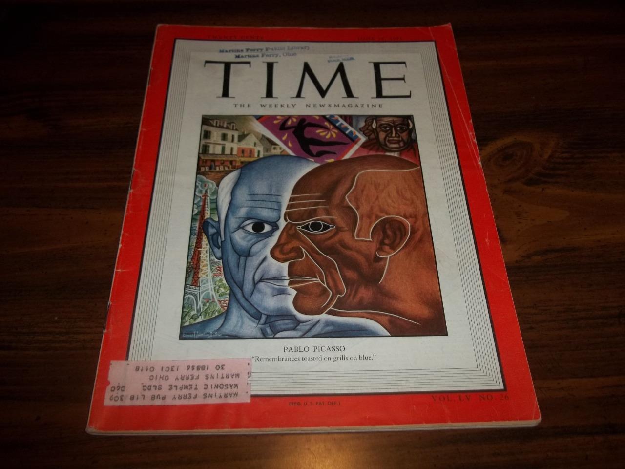 PABLO PICASSO JUNE 26, 1950 TIME MAGAZINE | eBay