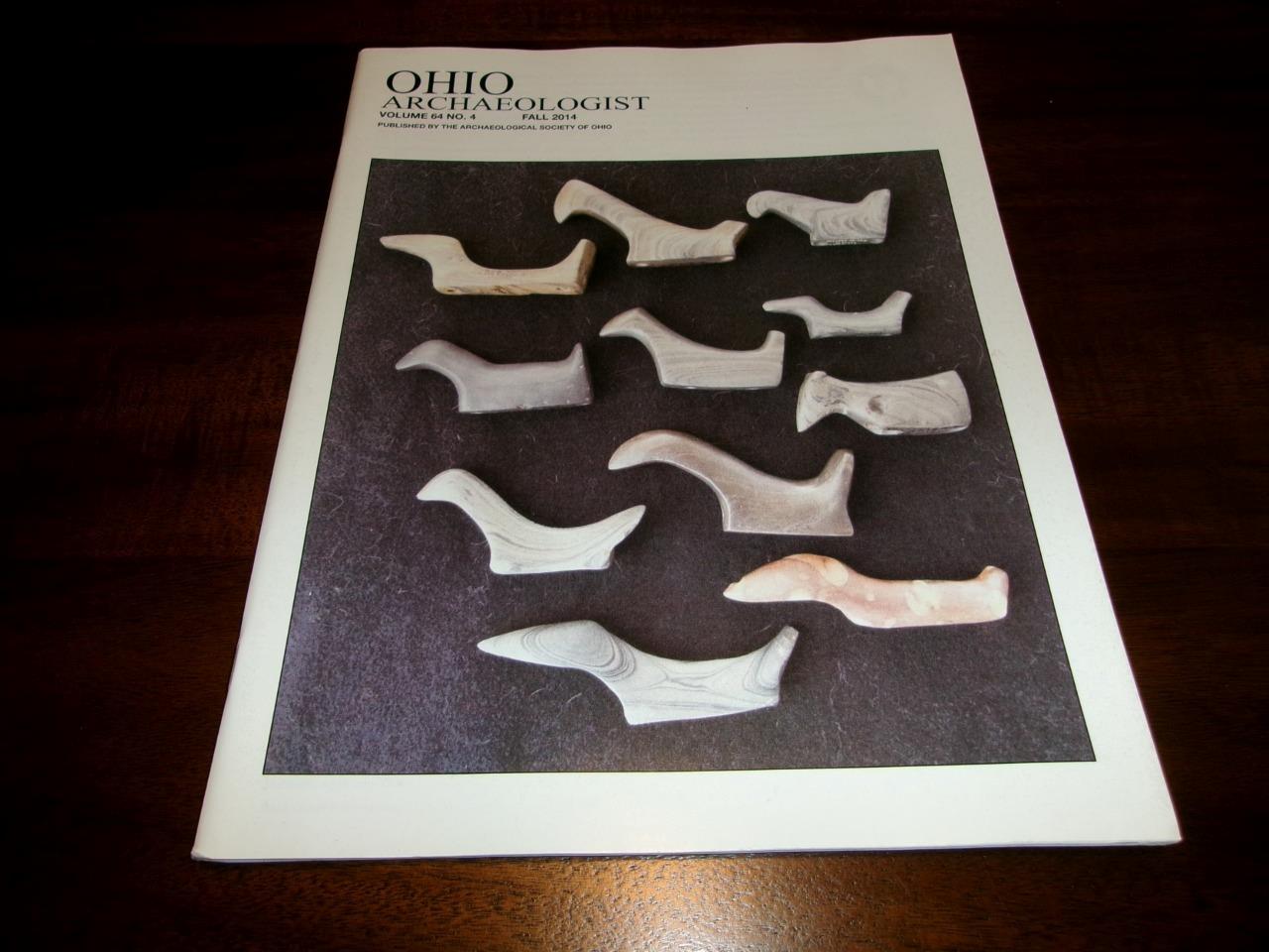 OHIO ARCHAEOLOGIST FALL 2014, LEE MOUND, FEURT SITE PIPE TOMAHAWKS ...