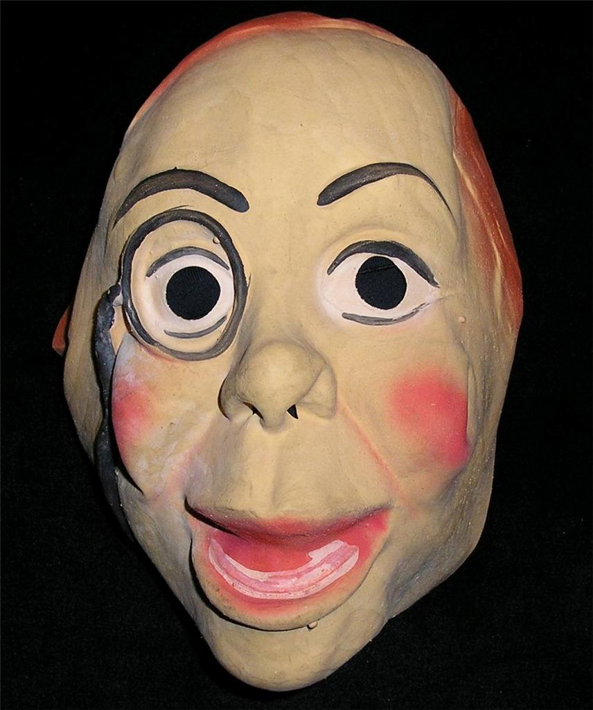 Купить Маски Late 1940s Topstone CHARLIE McCARTHY Rubber Halloween Mask ...