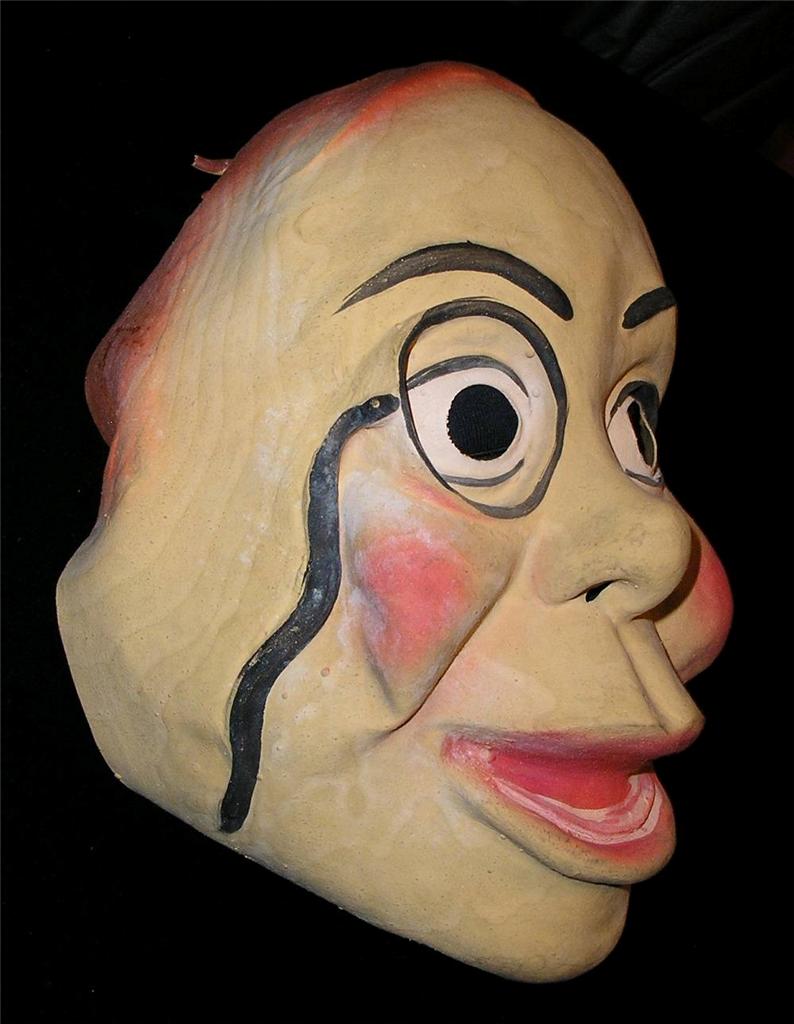 Купить Маски Late 1940s Topstone CHARLIE McCARTHY Rubber Halloween Mask ...