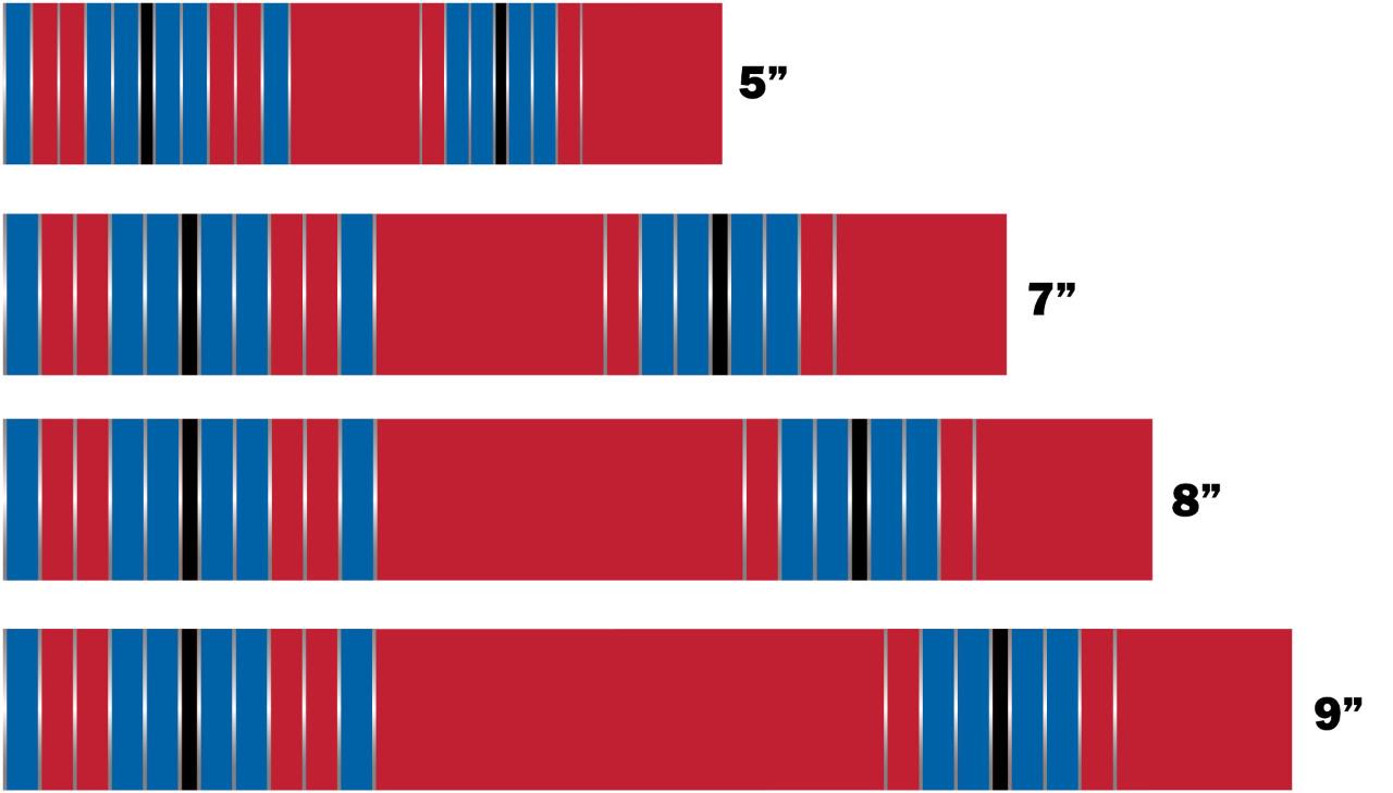 White Water Archery Traditional 13bl Crest Arrow Wraps 15 pk Choose ...