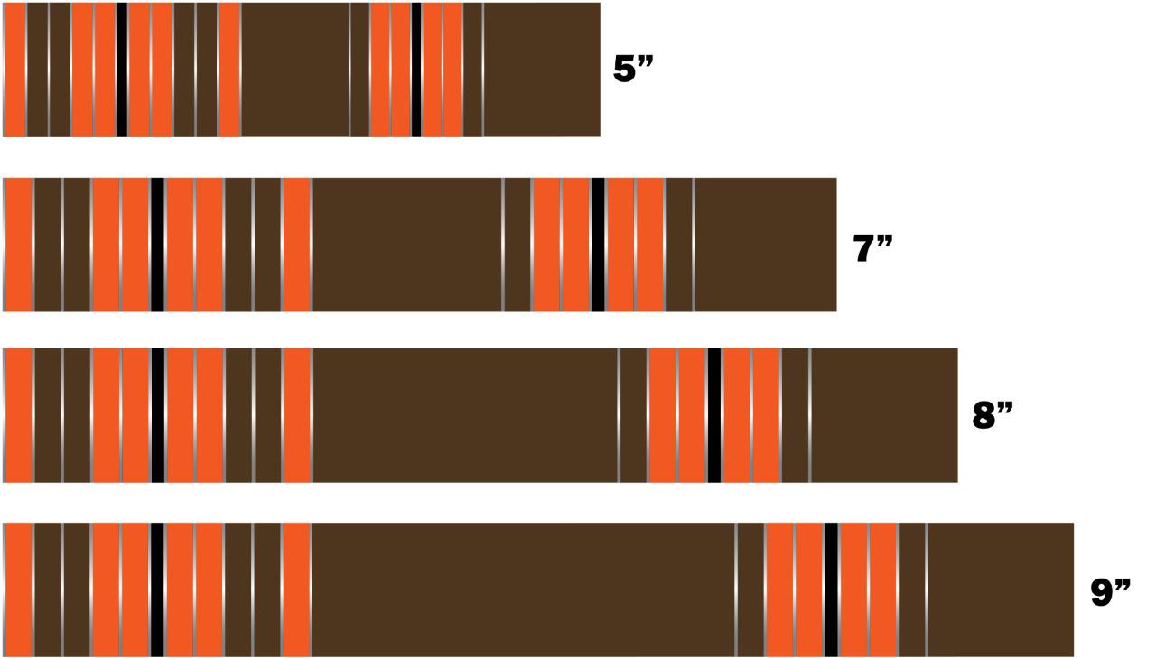 White Water Archery Traditional 13or Crest Arrow Wraps 15 pk Choose ...