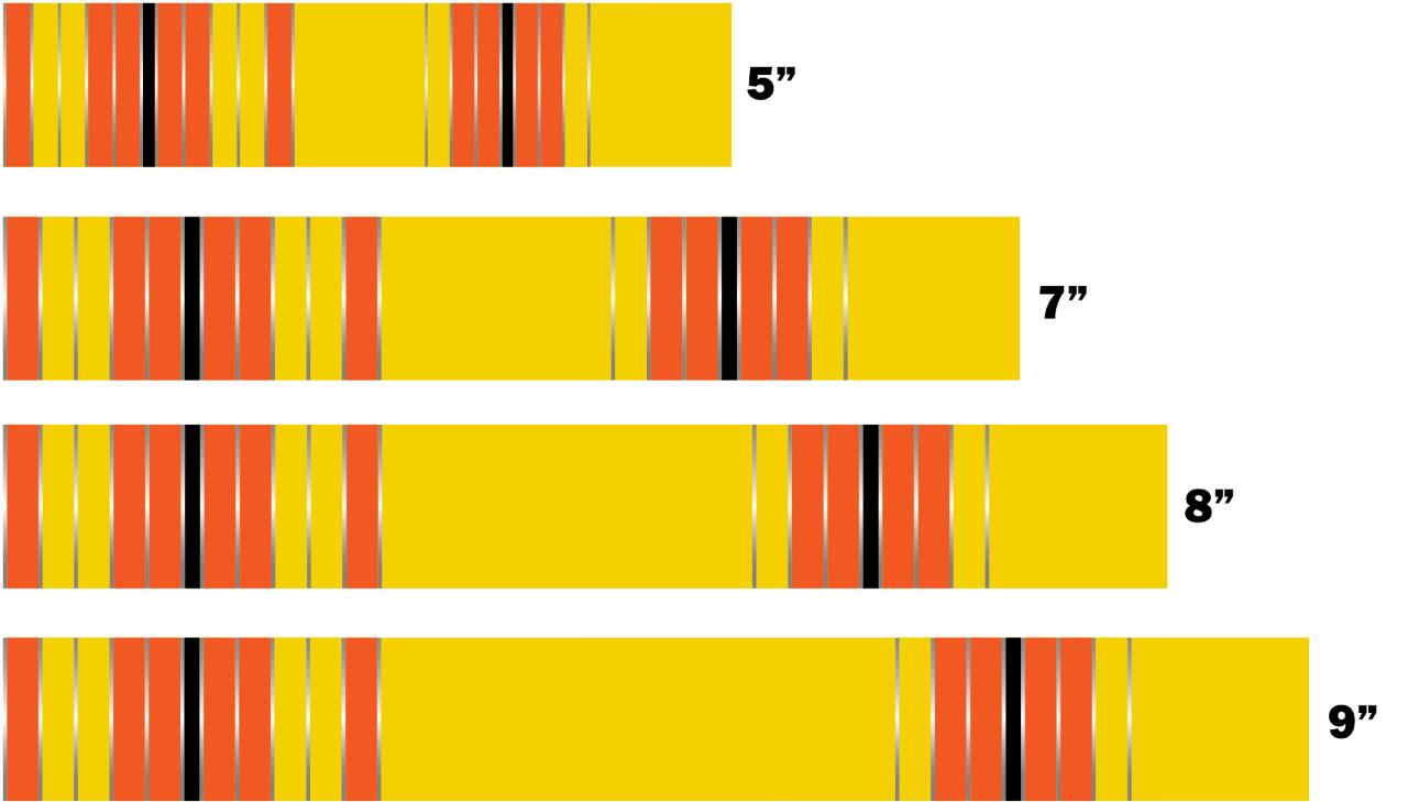 White Water Archery Traditional 13or Crest Arrow Wraps 15 pk Choose ...