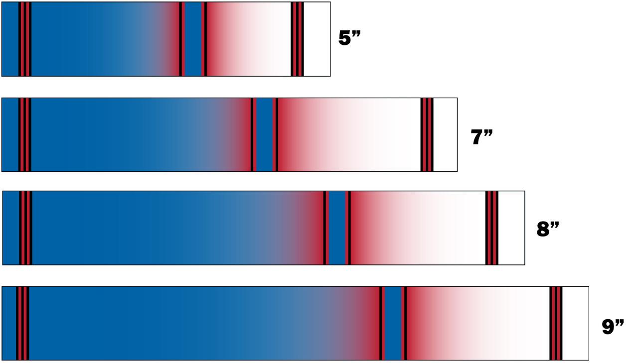 White Water Archery Traditional 15bl Fade Crest Arrow Wraps 15 pc ...