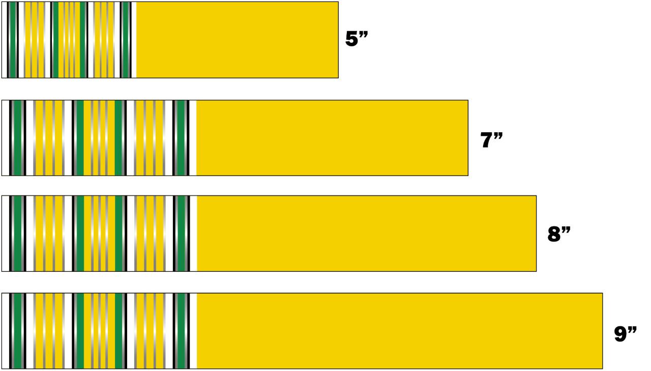 White Water Archery Traditional 18yl Yellow Crest Arrow Wraps 15 pc ...