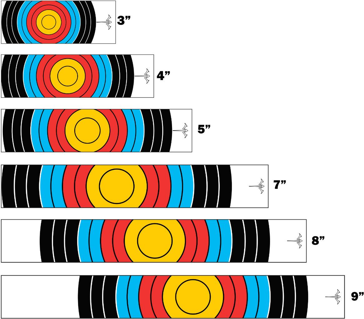 White Water Archery Circle Target Face Arrow Wraps 15 Pc Pack Pick ...