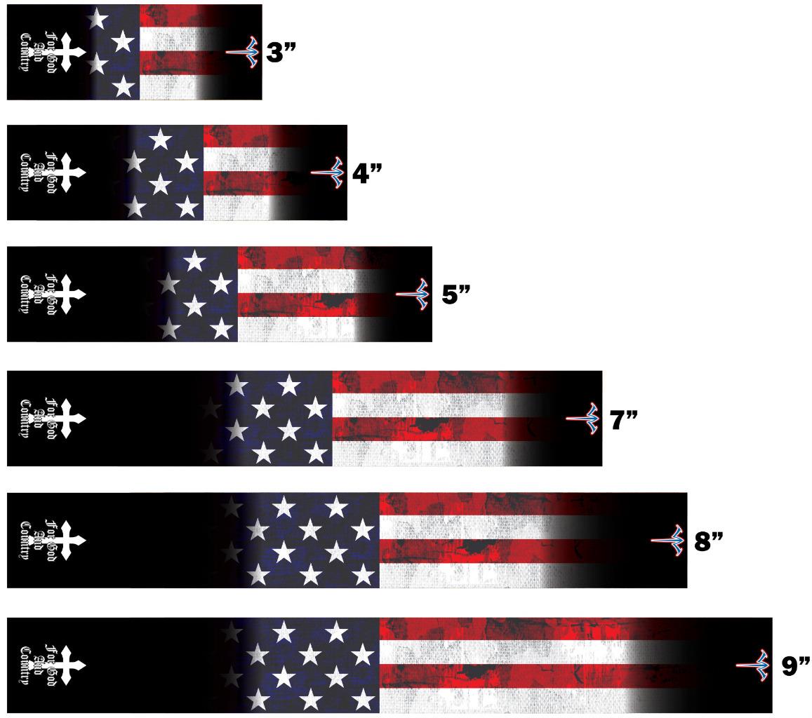 White Water Archery For God and Country American Flag Fade 2 Arrow ...