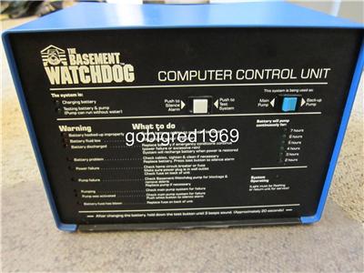 Basement Watchdog Computer Control Unit BWD12-120 Sump Pump Battery ...
