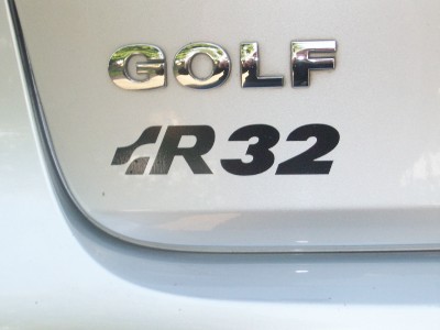 VW R32 logo Etched vinyl stickers decals Golf GTI | eBay