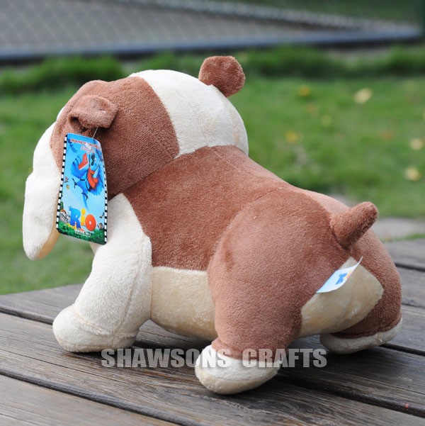 RIO 2 MOVIE CHARACTER DOG LUIZ PLUSH STUFFED TOYS 14" BULLDOG SOFT DOLL ...