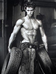 Herb Ritts, Fred With Tyres, Tires, GIANT 39x55 Poster | eBay