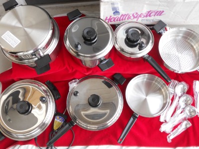 ROYAL PRESTIGE STAINLESS WATERLESS COOKWARE SKILLET POTS PANS NEW MADE ...