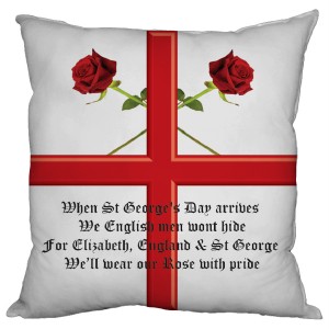 ST GEORGE ROSE POEM CUSHION ST GEORGES DAY KEEPSAKE | eBay