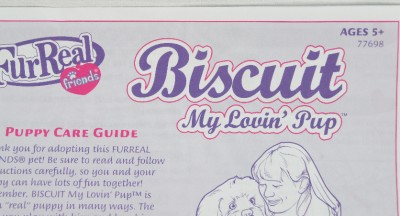 Hasbro Furreal Fur Real Friends Large Interactive Biscuit My Lovin Pup ...