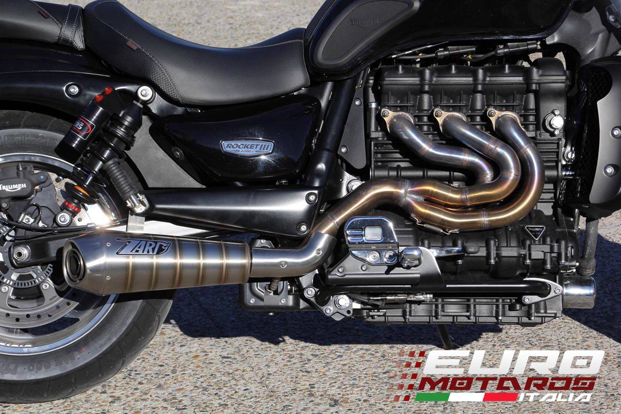 Triumph Rocket III 2005-2012 Zard Exhaust 3in1 Full System Snake ...