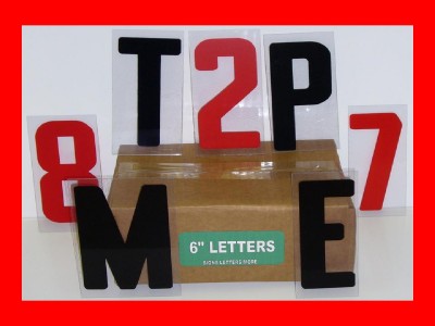 SIGN LETTERS 6 INCH FLEX SET 4 CHANGEABLE SIGNS 250 CT | eBay
