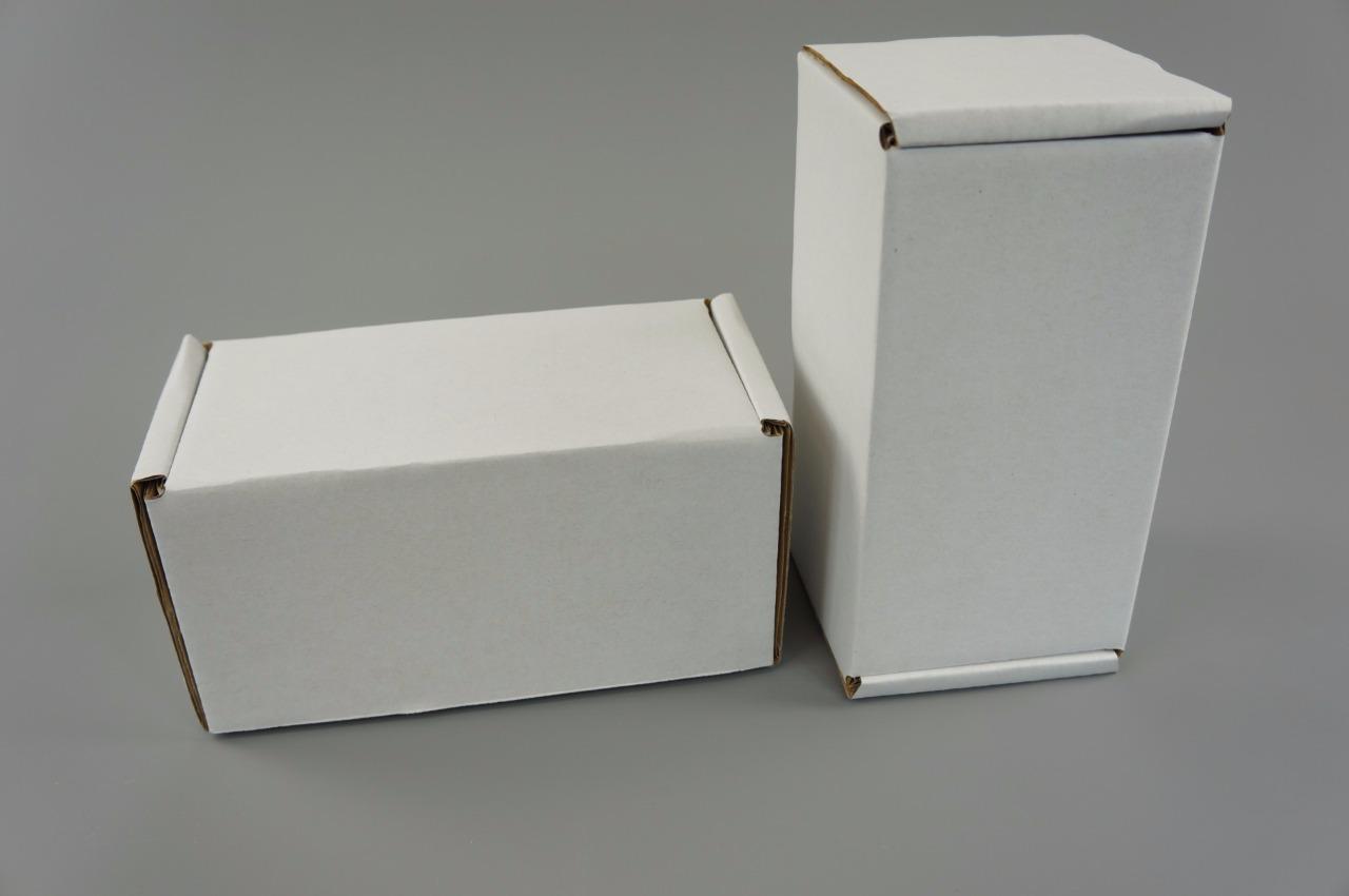 100 White Postal Cardboard Boxes Mailing Shipping Cartons Small Size ...