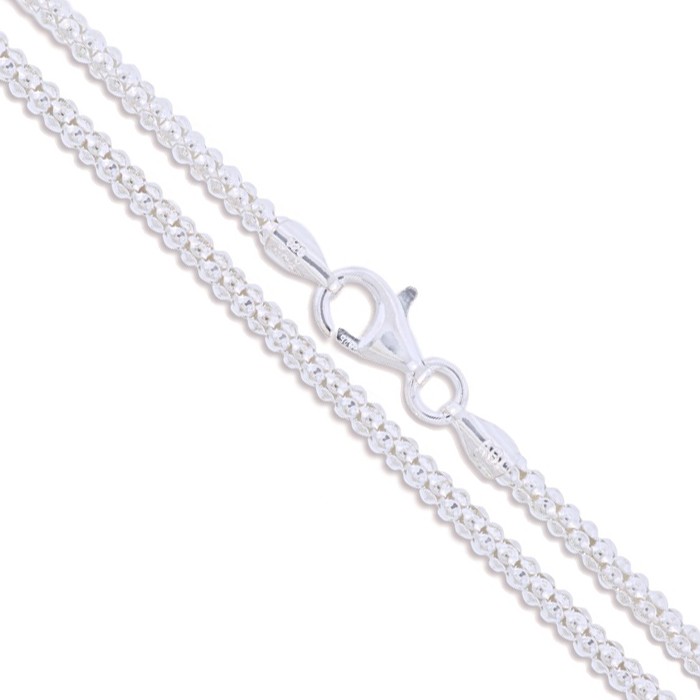 Sterling Silver Chain Serpentine Rope Necklace Pure 925 Italy New USA ...
