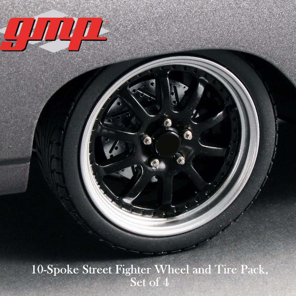 GMP 18859 10 Spoke Street Fighter Wheel and Tire Pack of 4 NEW!!!