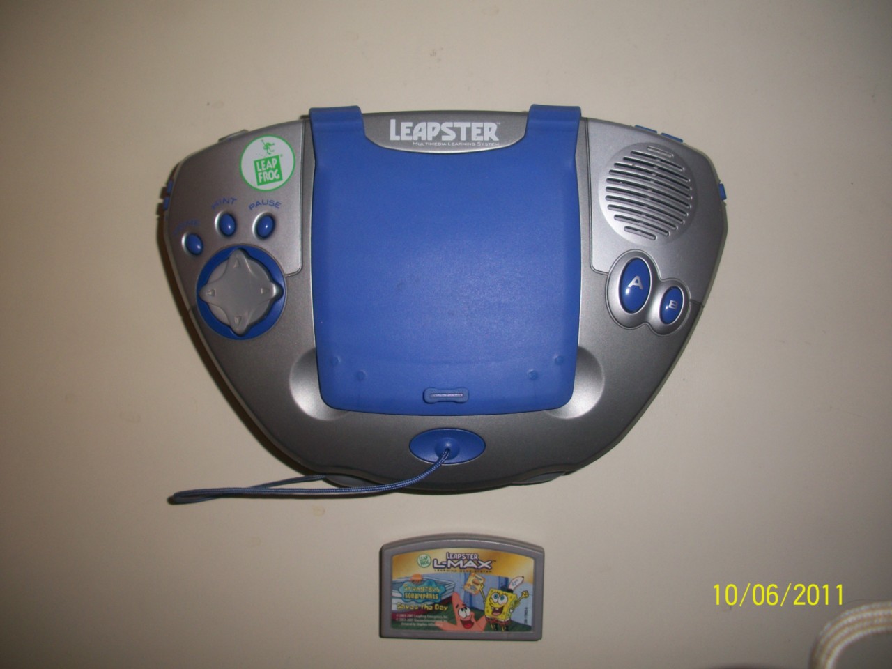 LEAP FROG MULTIMEDIA LEAPSTER LEARNING GAME SYSTEM 1 SPONGEBOB GAME ...
