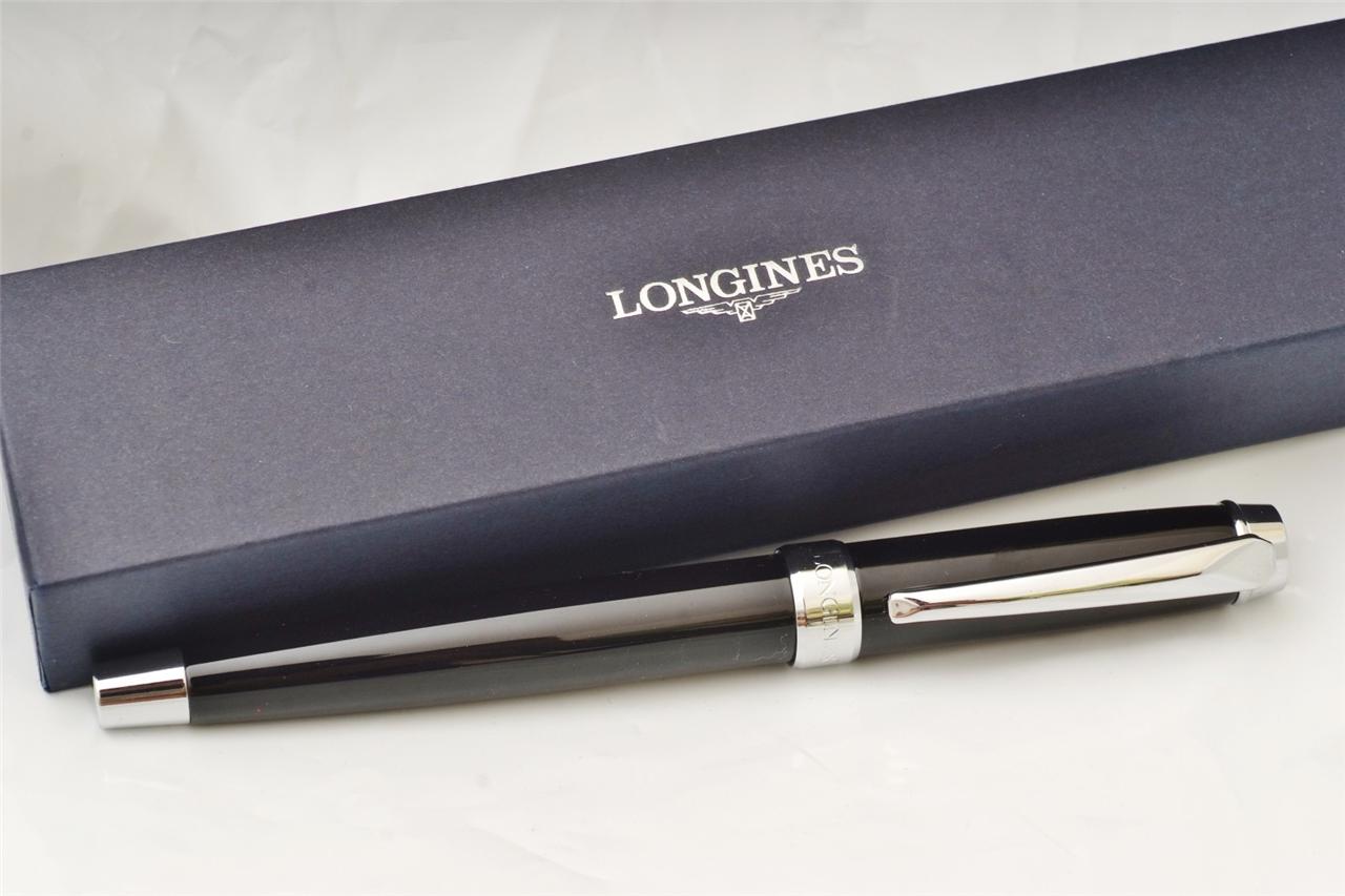 Longines Black & Silver/ Authentic Novelty Ballpoint Pen! | eBay