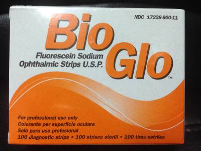 Bio Glo Fluorescein Sodium Ophthalmic 1mg Strips U.S.P 100 ct | eBay