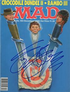 MAD MAGAZINE signed RAMBO III - sylvestor stallone - DECEMBER 1988 | eBay