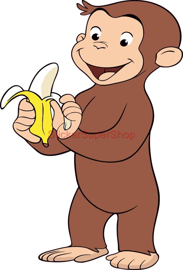 Choose Size Curious George Decal Removable Wall Sticker Art Decor ...
