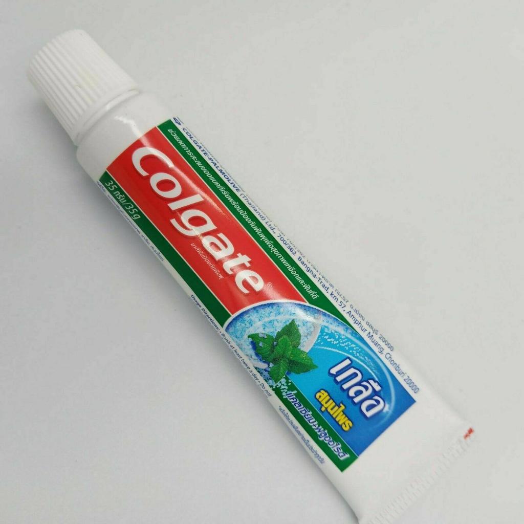 5 x Colgate Thai Herbal Salt Calcium Fluoride Cavity Protection 35 g ...