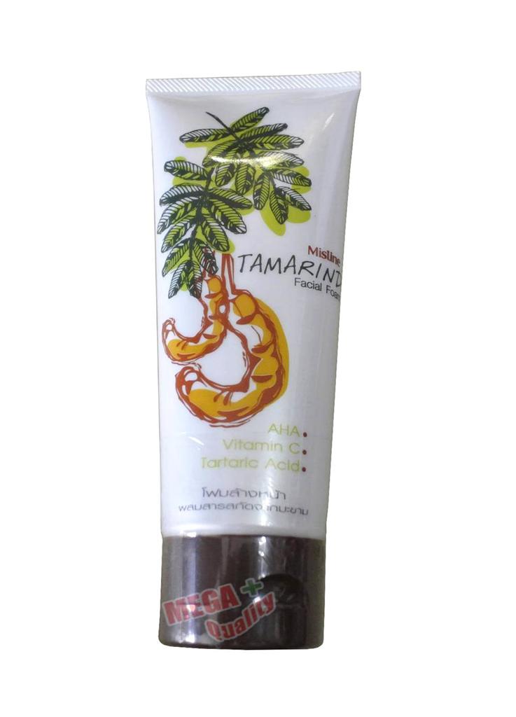 Mistine Tamarind Facial Foam Wash Aloe Vera with AHA Vitamin C Tartaric ...