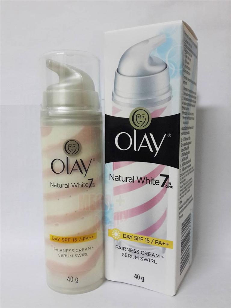 OLAY Natural White Day Cream SPF15 PA++ Pinkish Fairness Cream Serum ...