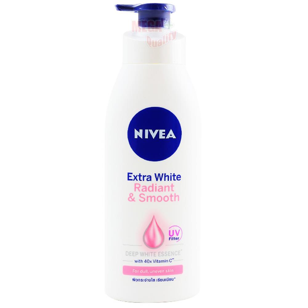 Nivea Body Lotion Extra White Radiant and Smooth UV Filter 40x Vitamin ...