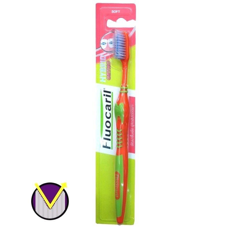 Fluocaril Hybrid Ortho Super Spiral V Shape Toothbrush Slim Soft For ...