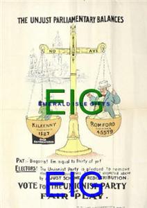 Ulster Unionist Anti-Home Rule Propaganda Poster 1912 - 14" x 11 ...