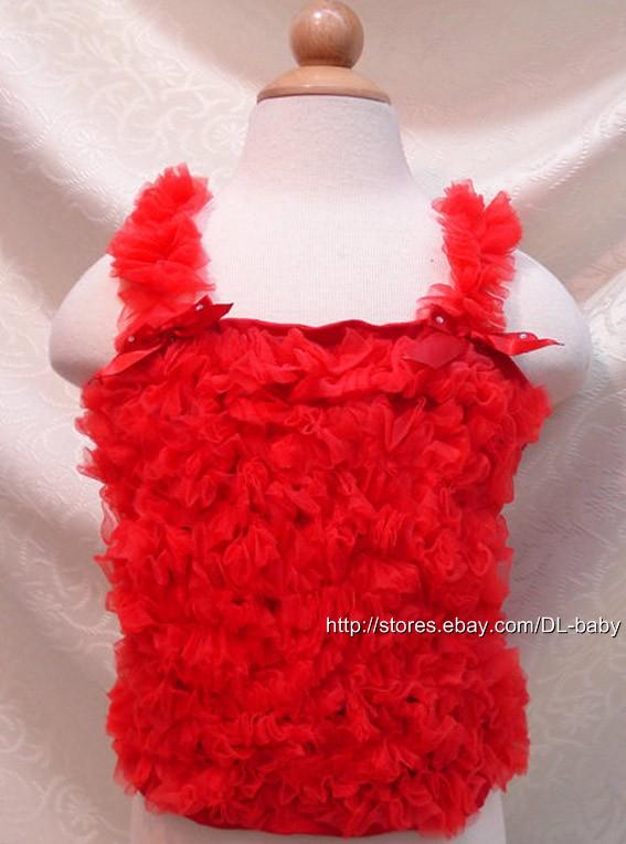baby toddler Child kids chiffron fluffy tube petti top ruffled tutu ...