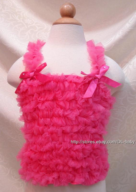 baby toddler Child kids chiffron fluffy tube petti top ruffled tutu ...