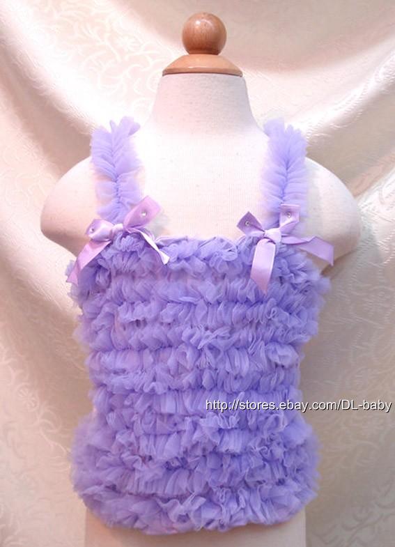 baby toddler Child kids chiffron fluffy tube petti top ruffled tutu ...