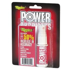 NAPIER POWER PELLET LUBE SPRAY AIRGUN AIR RIFLE IMPROVE ACCURACY 25ML ...