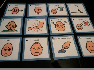 12 Blue Emotions Pecs Cards Great for Autism, Asperger, Aprexia ...
