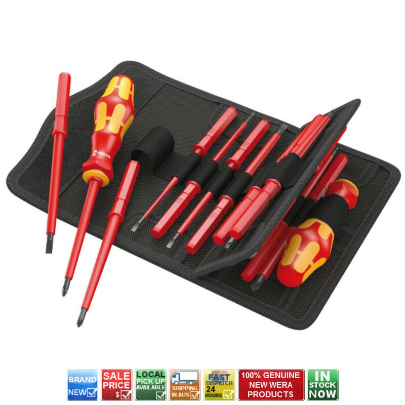 WERA 1000V KRAFTFORM SCREWDRIVER SET ELECTRICIANS VDE INSULATED 17PC ...