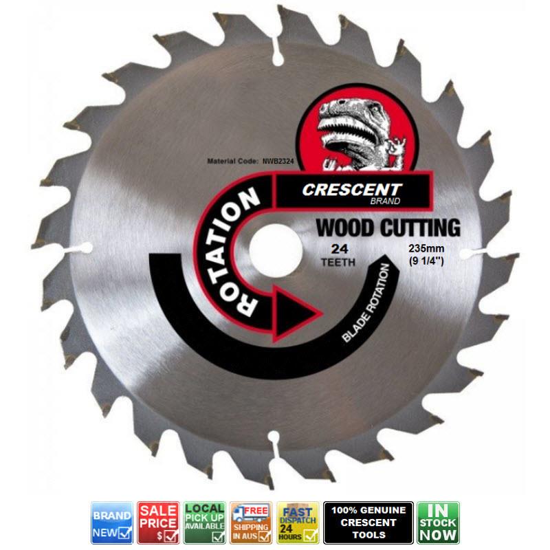 CRESCENT NWB2324 235mm 9-1/4" 24T CIRCULAR SAW BLADE THIN KERF TCT 24 ...