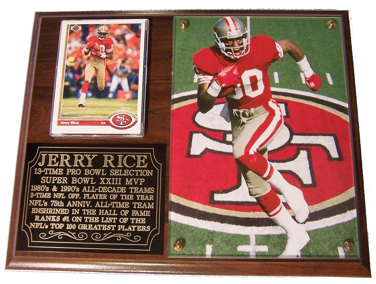 Jerry Rice #80 San Francisco 49ers Legend Hall of Fame NFL Photo Card ...