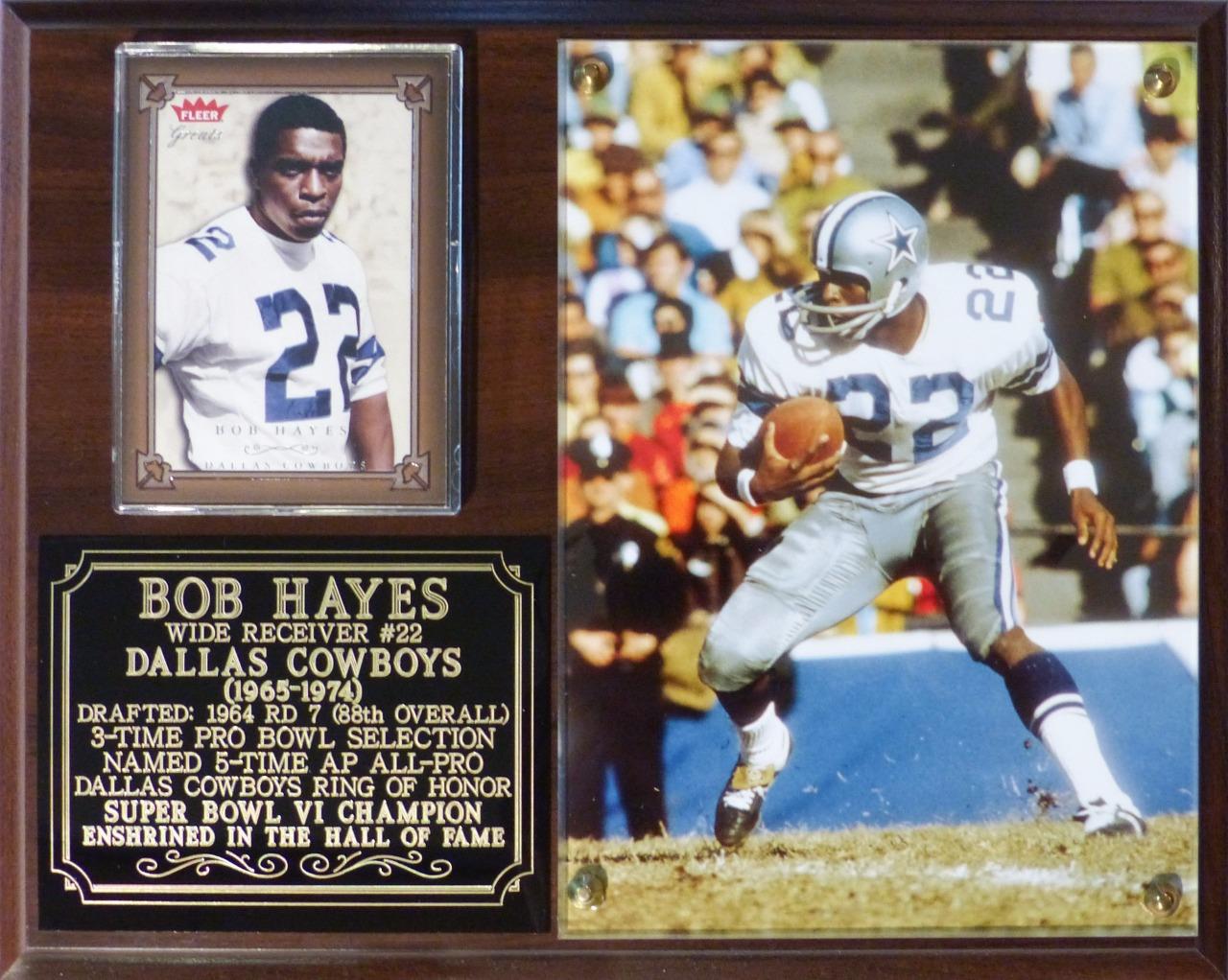 Bob Hayes #22 Dallas Cowboys Legend HOF Photo Card Plaque