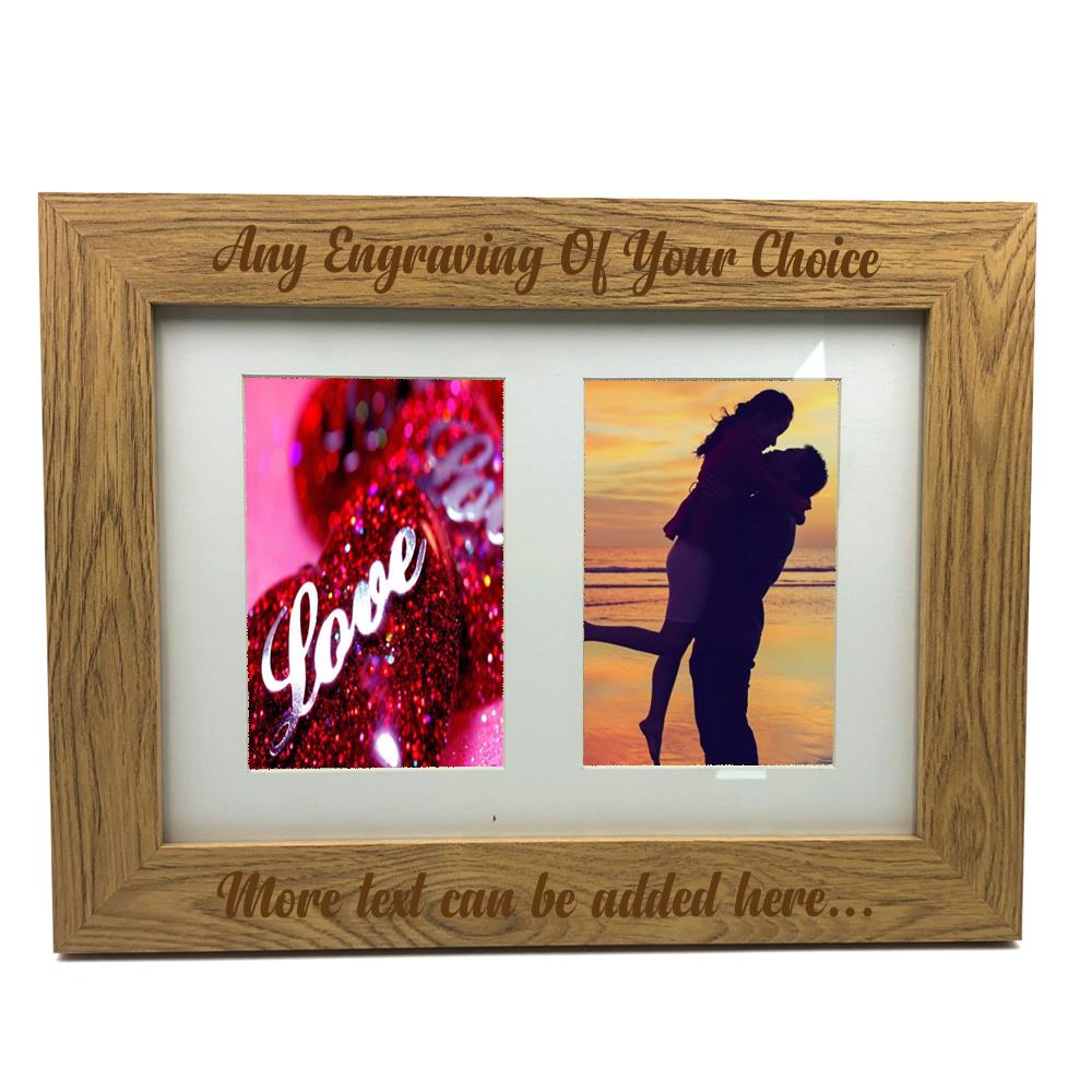 Engraved Double Picture Frame at Rachel Stearn blog