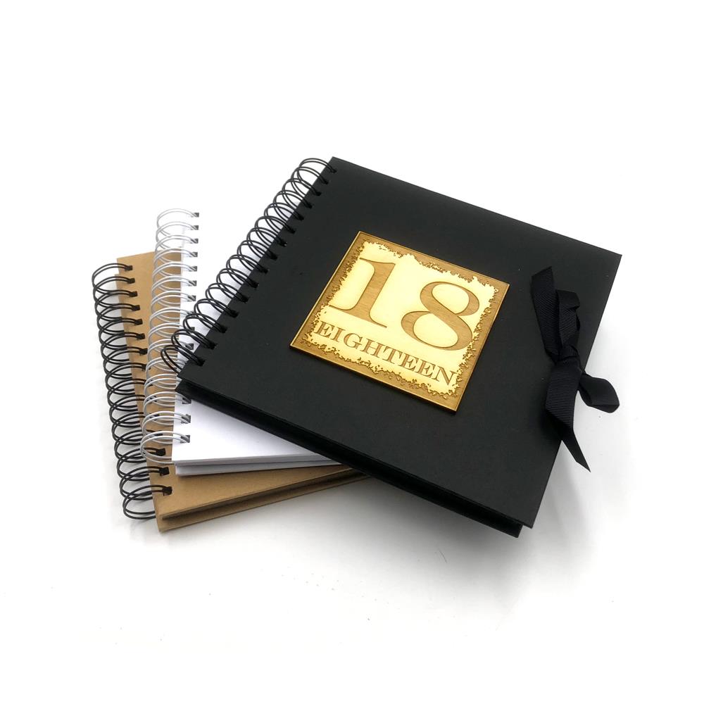 18th Birthday Scrapbook Photo Album or Guest Book Various Colours SCR-4 ...