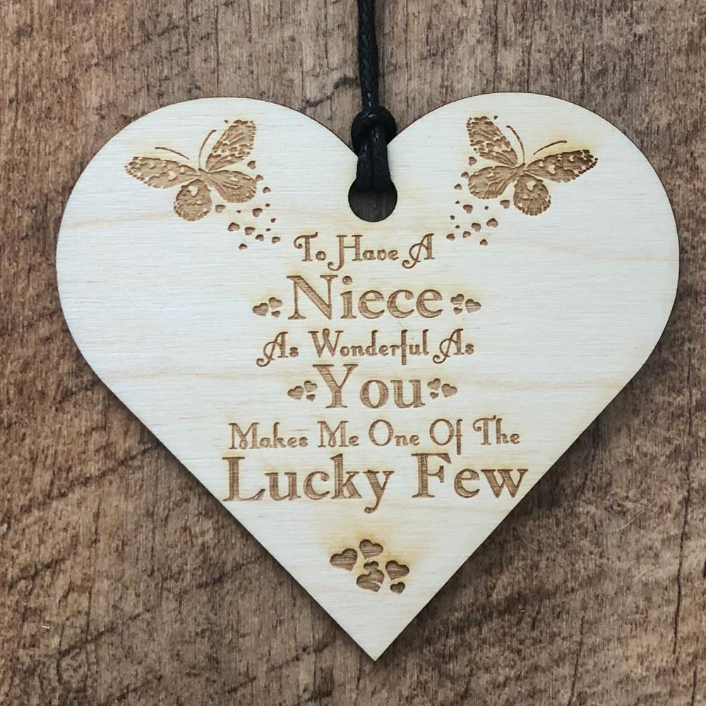 Have A Niece As Wonderful As You Heart Wooden Plaque Gift LPA3-115 ...